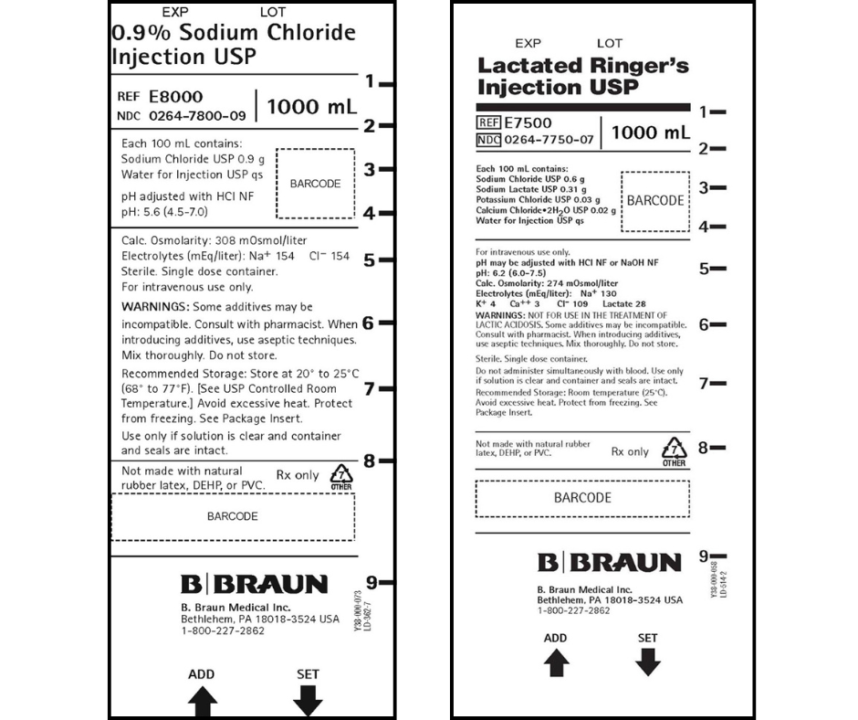 B. Braun Medical Issues Voluntary Nationwide Recall of Lactated Ringer ...