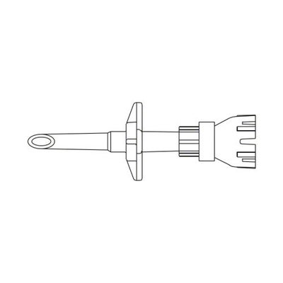 Non-Vented Dispensing Pin with SAFSITE® Valve with Luer slip connector