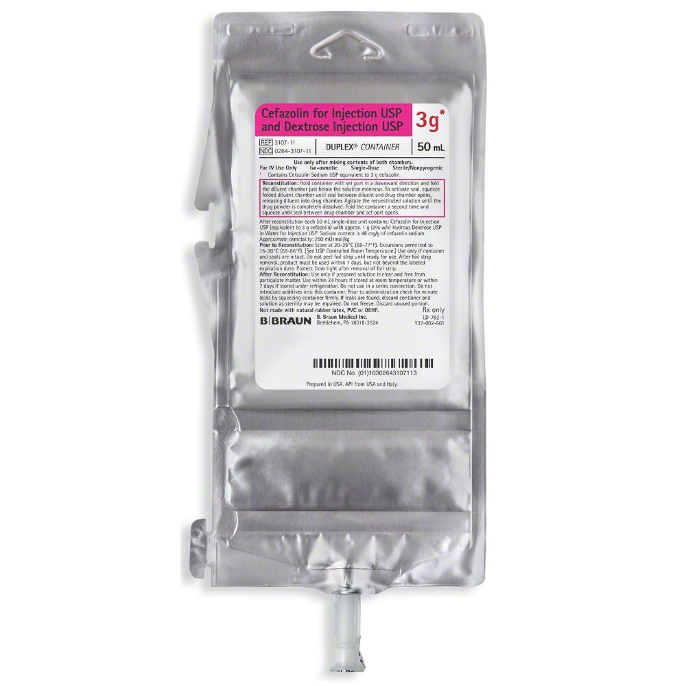 3G Cefazolin for Injection USP and Dextrose Injection USP