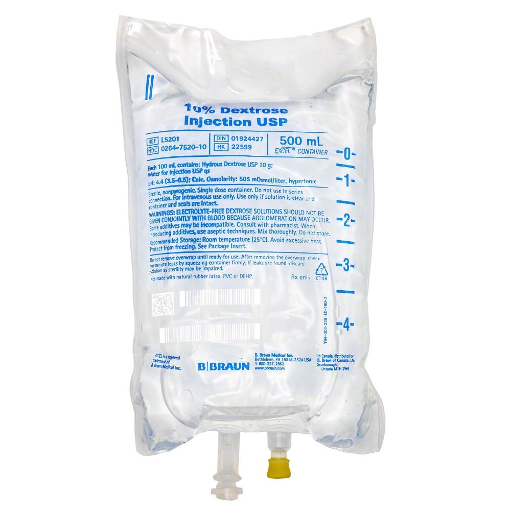 10% Dextrose Injection USP, 500 mL