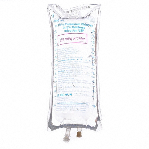 0.15% Potassium Chloride in 5% Dextrose Injection USP, 1000 mL