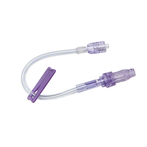 CARESITE® Positive Displacement Needleless Connector with 8" Removable ...