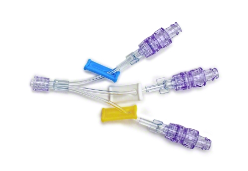 Nexus Medical Needleless Connectors, 4" Trifurcated Microbore Extension Set