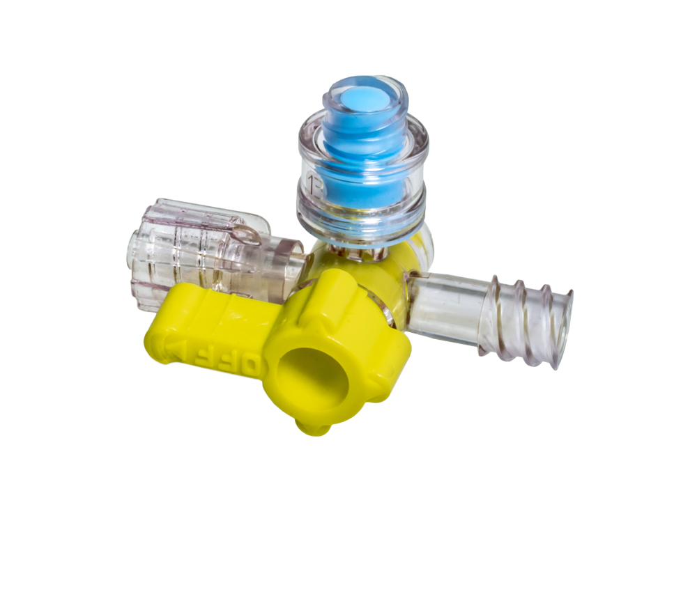 ULTRAPORT™ Zer0 High-Flow 4-Way Stopcock with Single Valve Port