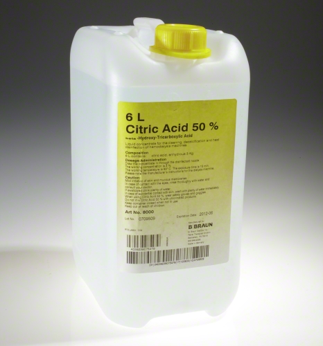 50% Citric Acid, 6 L