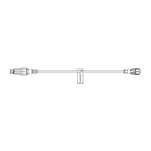CARESITE® Needleless Connector, 8" Small Bore Extension Set