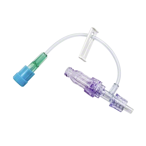 CARESITE® Needleless Connector, 5" Bonded Small Bore T-port Extension Set