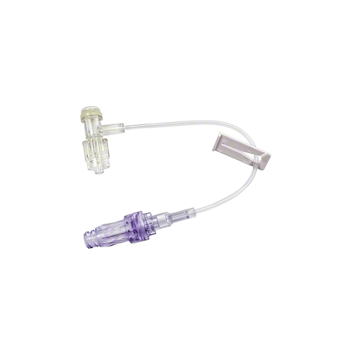 CARESITE® Needleless Connector, 7" Bonded Small Bore T-port Extension Set