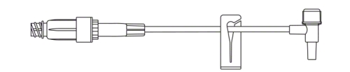 Small Bore T-port Extension Set with ULTRASITE® Valve, Luer Slip Connector