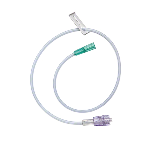 Small bore extension set with non-removable slide clamp and SPIN-LOCK ...