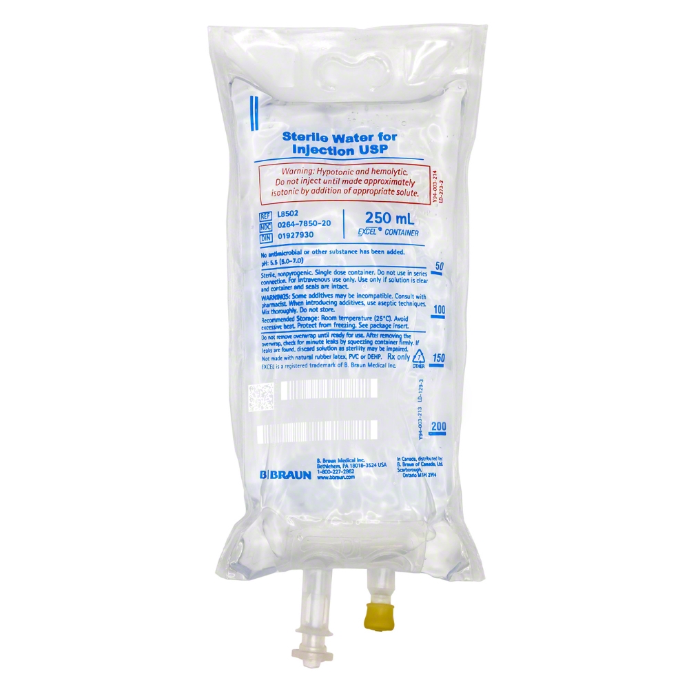 Sterile Water for Injection USP, 250 mL